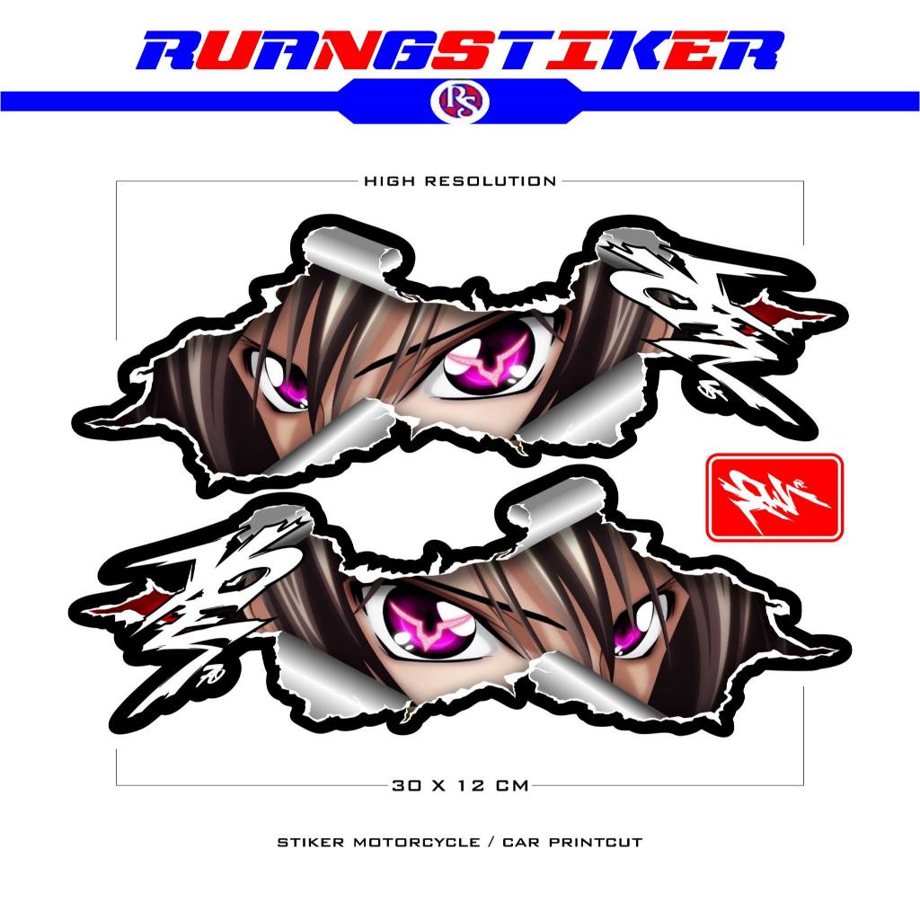Jual STICKER PRINTCUT MATA ANIME/MOBIL/MOTIF 31/STIKER/SEMUA JENIS ...
