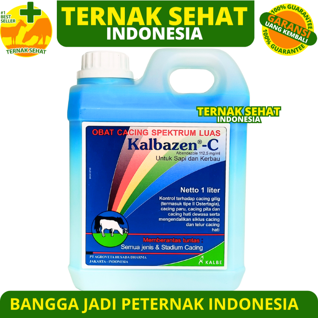 Jual KALBAZEN C 1 LITER - Obat Cacing Hewan Cair Ampuh Basmi Semua ...