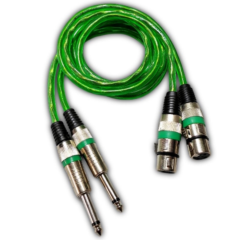 Jual Kabel Mic Jek Akai Toa Mono 6,5mm To Jek XLR Canon Female Panjang ...