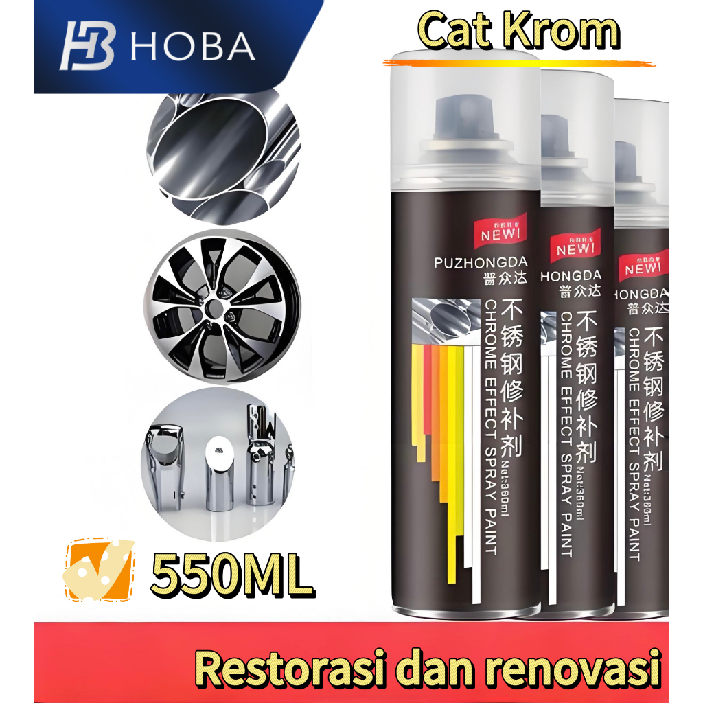 Jual 550ml Plyox Krom Anti karat Stainless Steel pilox Chrome Cat ...