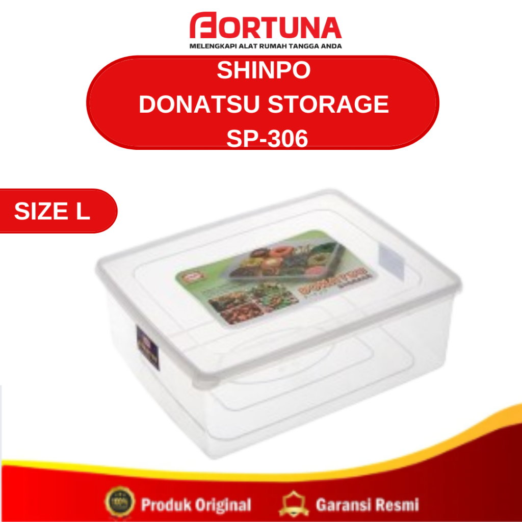 Jual Donatsu Storage SP-306 L / Kotak Makanan / Kotak Kue Plastik ...