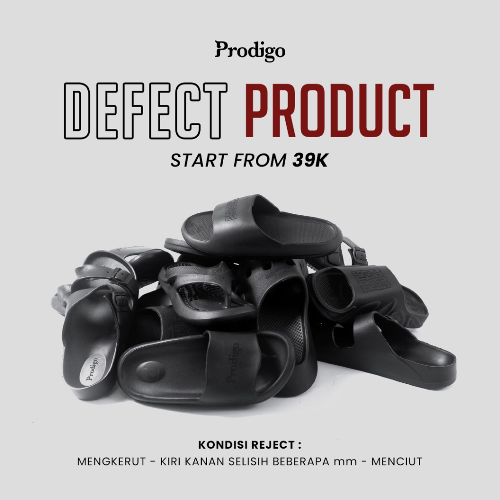 Jual Prodigo * Sandal Pria Defect Sale I Barang Reject I Sandal Minor ...