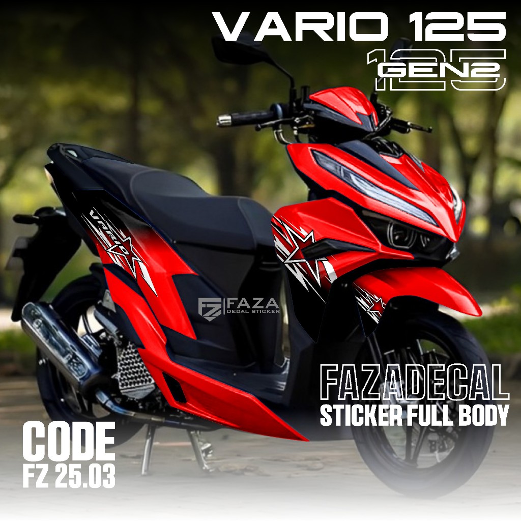 Jual ( COD ) Decal Sticker Vario 125 New Gen 2 2024 Full Body Terbaru - Stiker Variasi Vario 125 ...