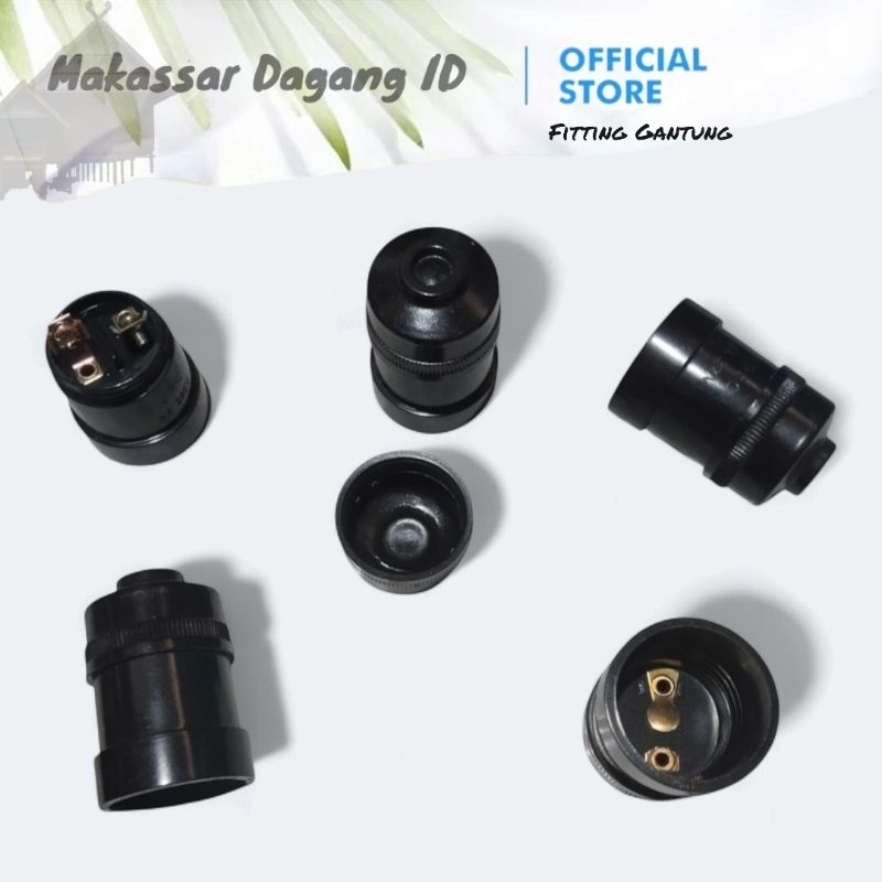 Jual Fitting gantung model broco / Fitting gantung Hitam model broco / Fitting gantung bakelit ...