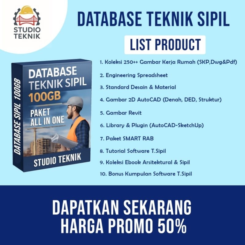 Jual DATABASE TEKNIK SIPIL | KUMPULAN FILE TEKNIK SIPIL | Shopee Indonesia