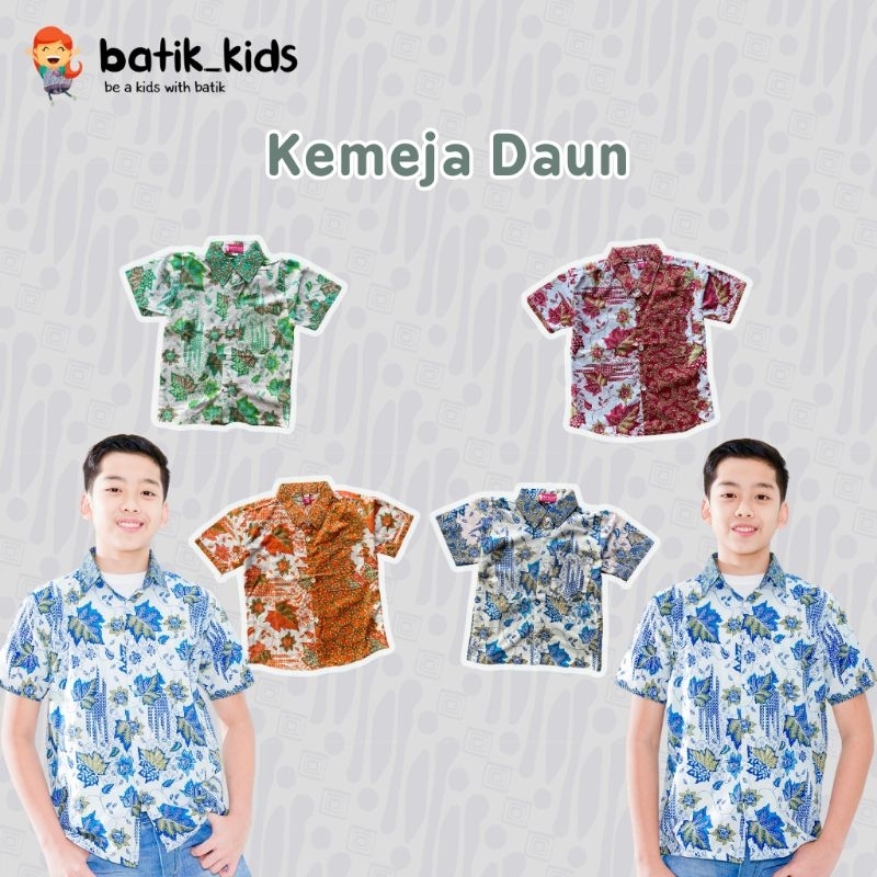 Jual NEW BATIK KIDS KEMEJA BATIK ANAK SEKOLAH COUPLE DRESS KEMEJA BATIK ...