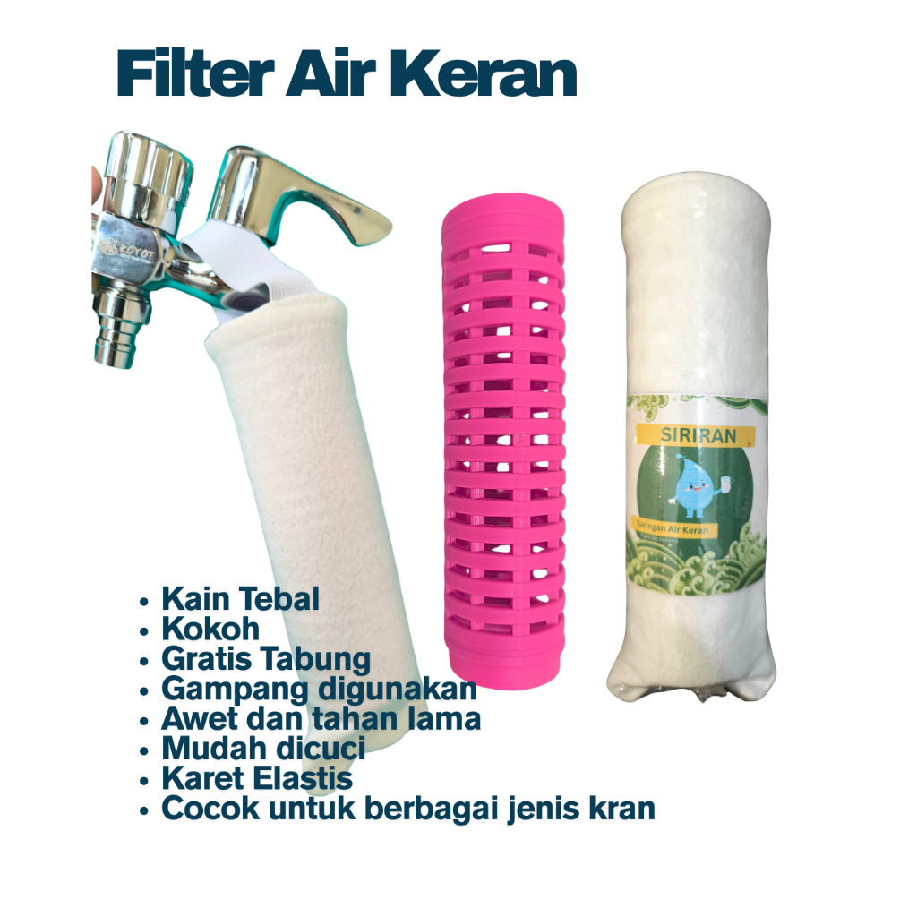 Jual FILTER KAIN / FILTER KERAN AIR PLUS TABUNG | Shopee Indonesia