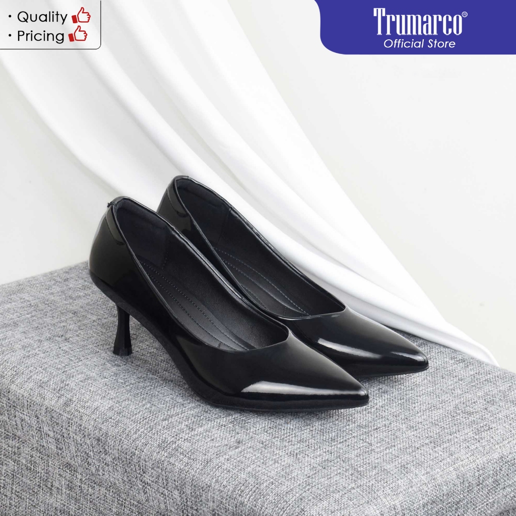 Jual TRUMARCO Sepatu Kerja / Sepatu Heels Wanita TVL 6500 Hitam ...
