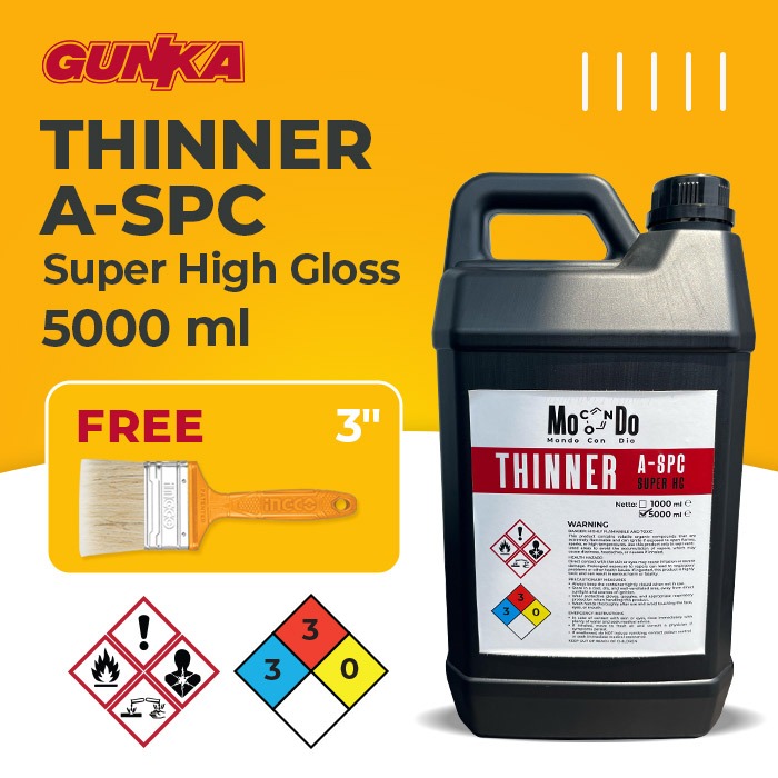 Jual Thinner A Special Super High Gloss (5L) MOCONDO MCD-THSPRHG5000 Tiner SPC+ Cairan Pengencer ...