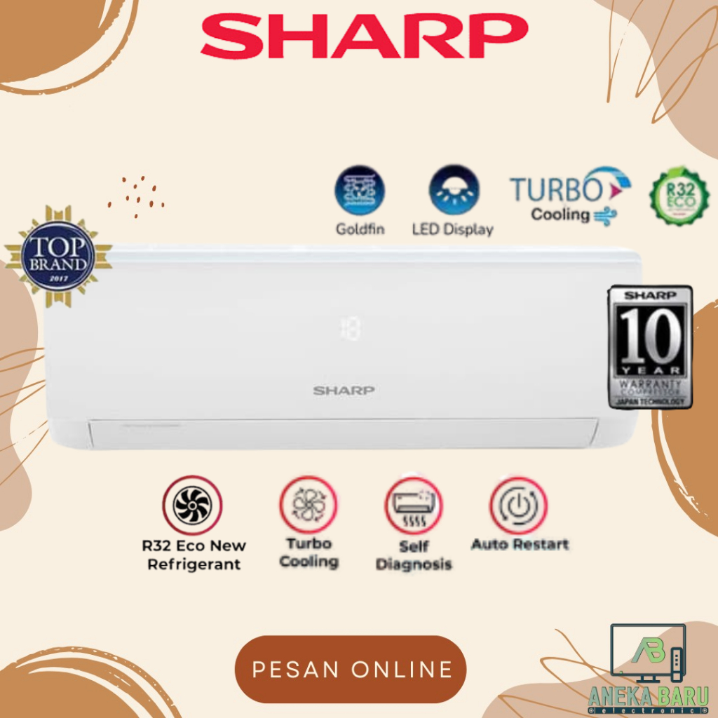 Jual [READY & COD] Sharp AC 0.5 1/2 PK Standar AH-A5BEY / AH-A 5 BEY ...