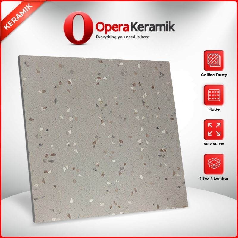 Jual Keramik Lantai Kasar 50x50 Calina Dusty | Shopee Indonesia