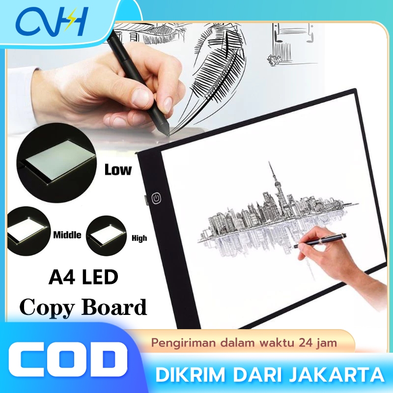 Jual A4 LED Drawing Tracing Board Stensil Board Papan Jiplak Gambar LED ...