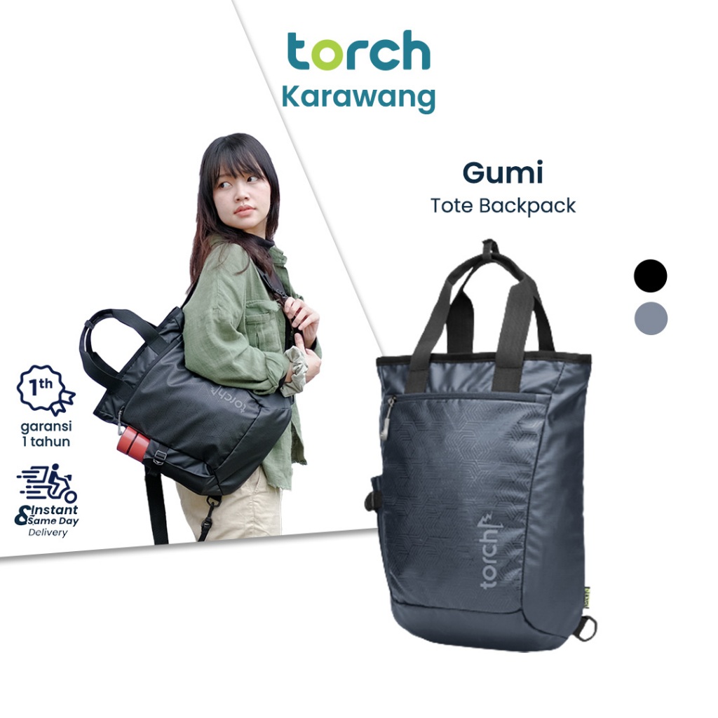 Jual TORCH Gumi Tote Bag Backpack Totebag Tas Jinjing Ransel | Shopee ...