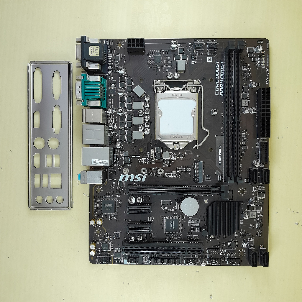 Jual Mainboard H410 - H470 Asrock HDV /MSI / Supports 10th Gen Intel ...