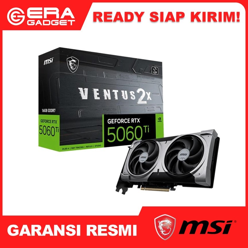 Jual MSI Vga Card Nvidia GeForce RTX 5060 TI VENTUS 2X PLUS 16GB GDDR7 ...