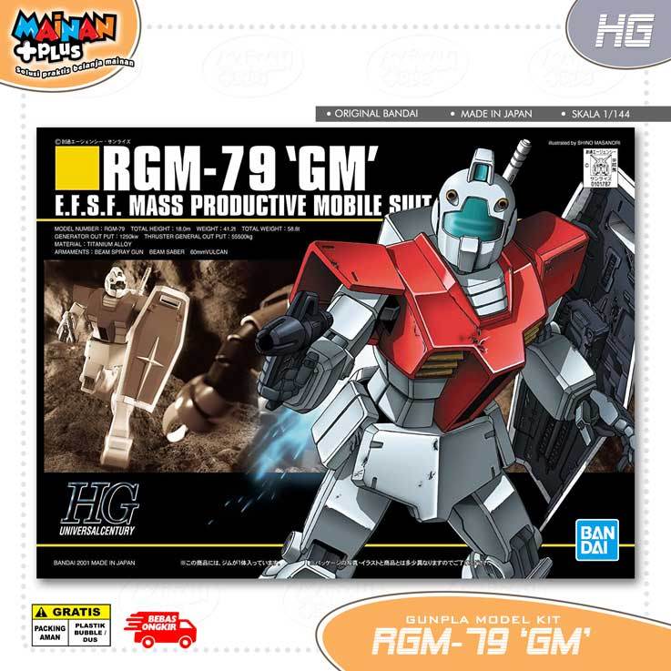 Jual HG GM RGM79 GUNDAM HGUC 1/144 ORIGINAL BANDAI GUNPLA MODEL KIT ...