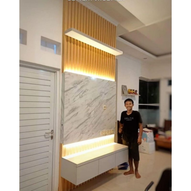 Jual BACKDROP TV HPL | MEJA TV | BACKDROP TV | RAK TV HPL | BUFFET ...