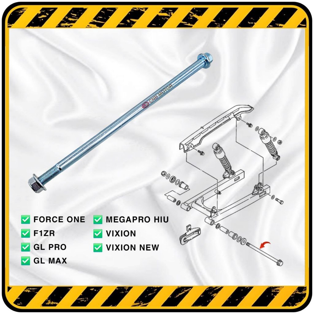 Jual Baut As Swingarm Arm Fork Tengah GL PRO | GL MAX | MEGAPRO HIU ...