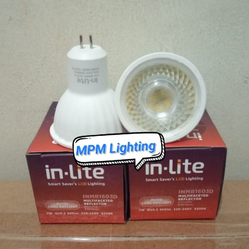 Jual INLITE Dimmable LED Spotlight Mr16 7W 220V / LED Halogen Dimmer ...
