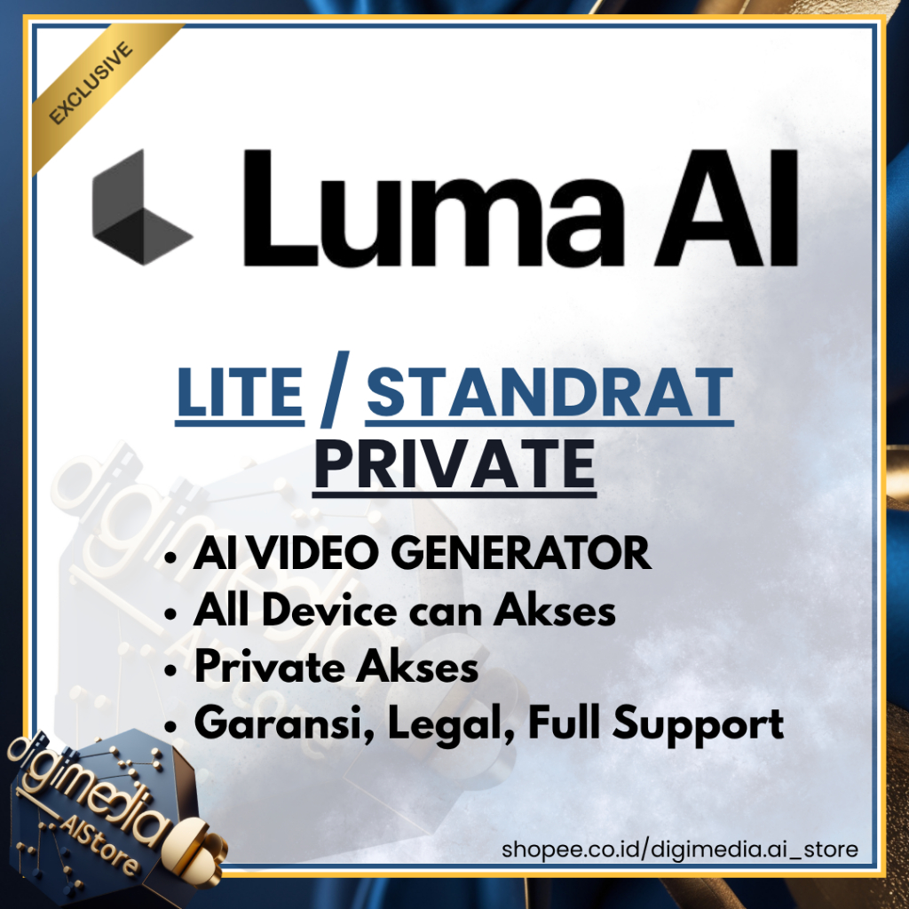 Jual LUMA AI Private lite dan Standar plan| Full Garansi Full Support Full Akses. | Shopee Indonesia