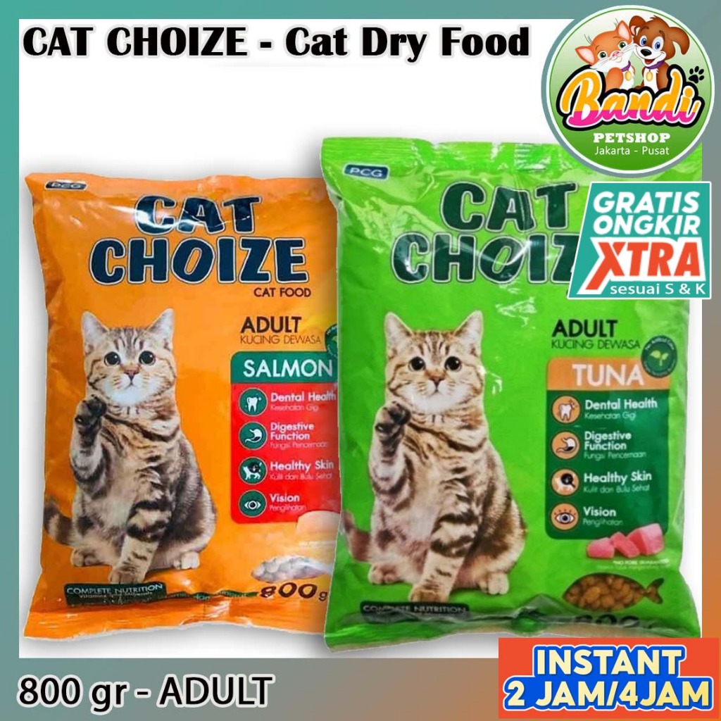 Jual CAT CHOIZE 800 gr, Dry Cat Food Adult, Makanan Kering Kucing ...