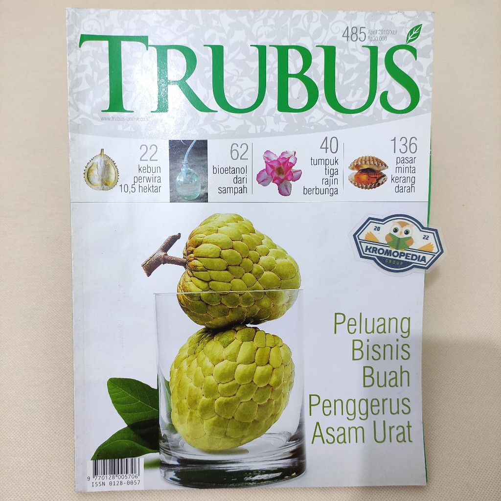 Jual (ORIGINAL) Majalah Trubus - Peluang Bisnis Buah Penggerus Asam ...
