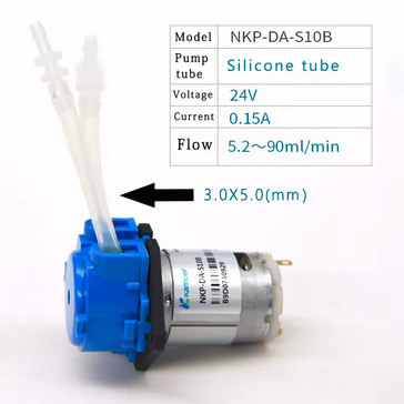 Jual peristaltik pump dosing pump pompa peristaltik 24v dc laboratorium ...