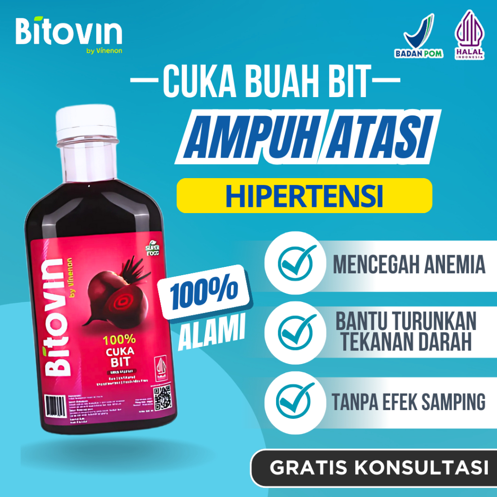 Jual BITOVIN Cuka Buah Bit | Untuk Penambah Darah/Atasi Resiko Jantung ...