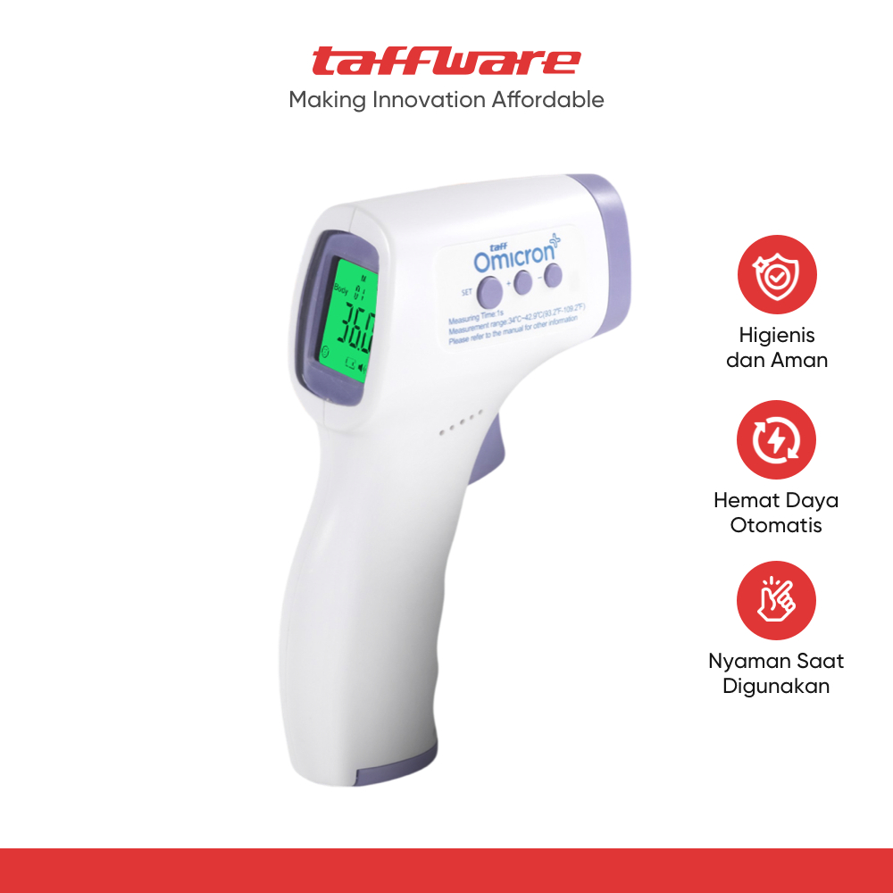 Jual TaffOmicron Thermogun Thermometer Tembak Suhu Badan Infrared ...