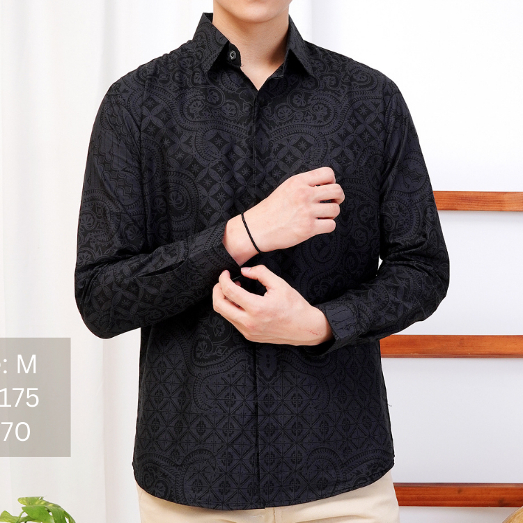 Jual Batik AJI KUSUMA Kemeja Batik Pria ARSA NALA Slimfit Panjang Lapis ...