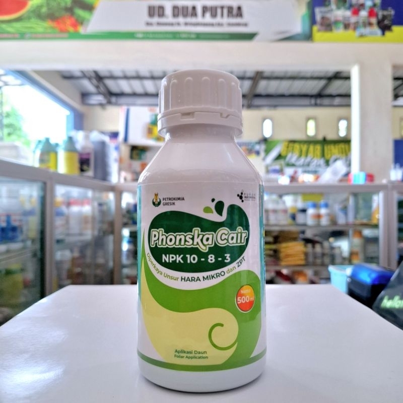 Jual PUPUK NPK Phonska Cair 500ml Dilengkapi Unsur Hara Makro dan Mikro Plus ZPT | Shopee Indonesia