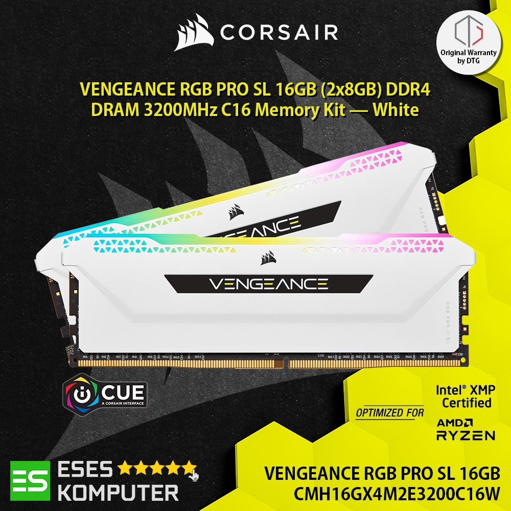 Jual RAM Corsair Vengeance RGB PRO SL DDR4 16GB(2x8GB) 3200MHz C16 ...