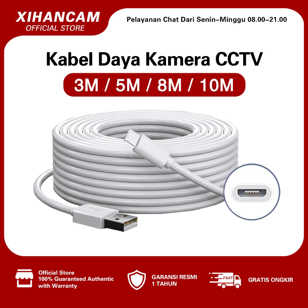 Jual XIHANCAM Kabel Micro USB 5 Meter Kabel Type C 10 Meter Kabel Data Panjang 3 Meter Kabel ...