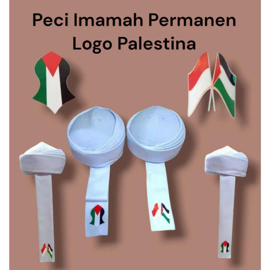 Jual Peci Imamah Permanen Anak Sampai Dewasa Logo Palestina | Shopee ...