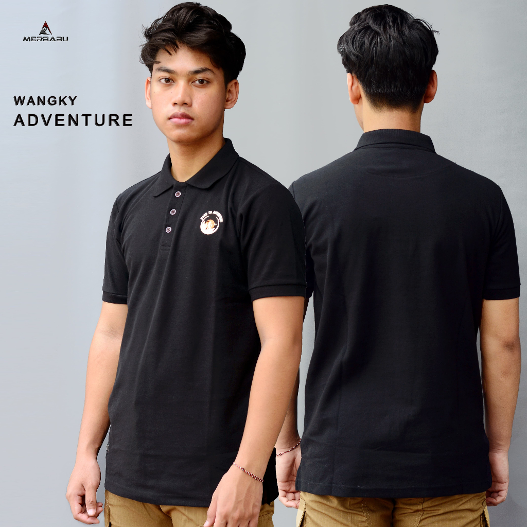 Jual Merbabu Polo Shirt Pria Wangky Adventure | Shopee Indonesia