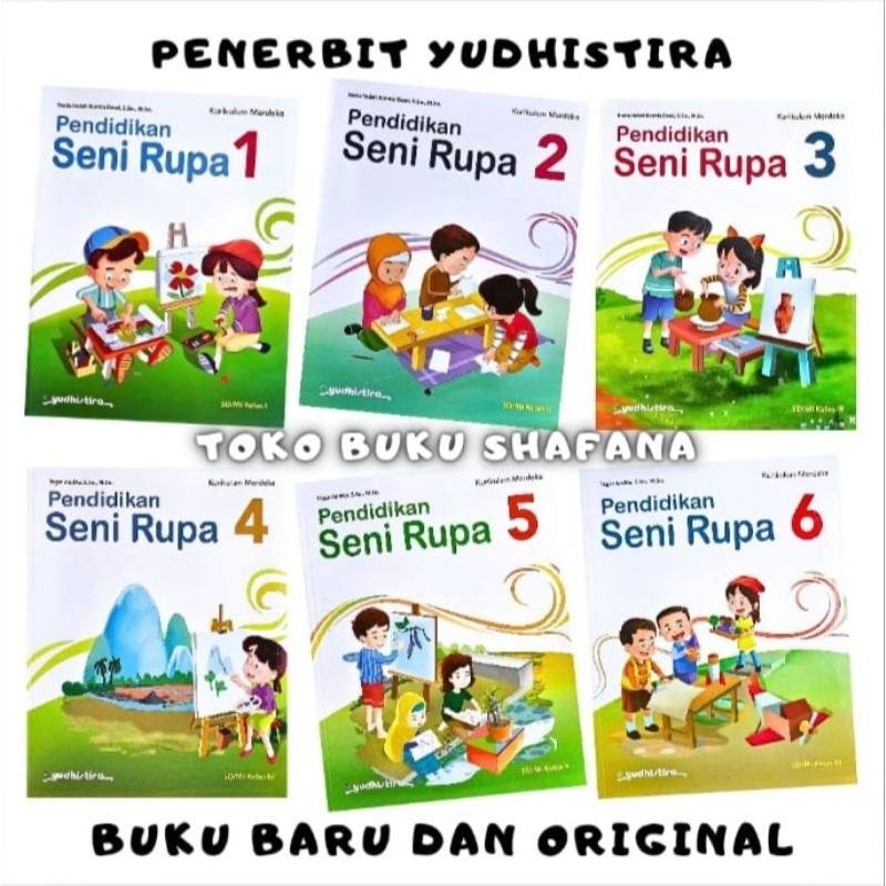 Jual Buku Pendidikan Seni Rupa Kelas 1 2 3 4 5 6 SD/MI Revisi Yudhistira Kurikulum Merdeka ...