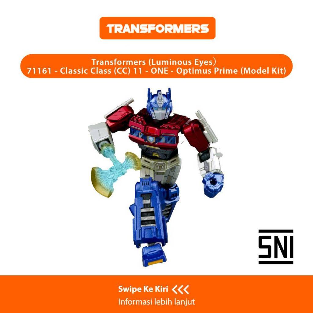 Jual BLOKEES Model Kit Transformers ONE Optimus Prime (Luminous Eyes ...