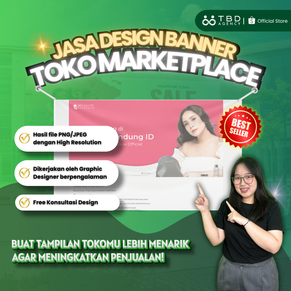 Jual Jasa Desain Design Banner Toko Marketplace - TBD Agency | Shopee Indonesia