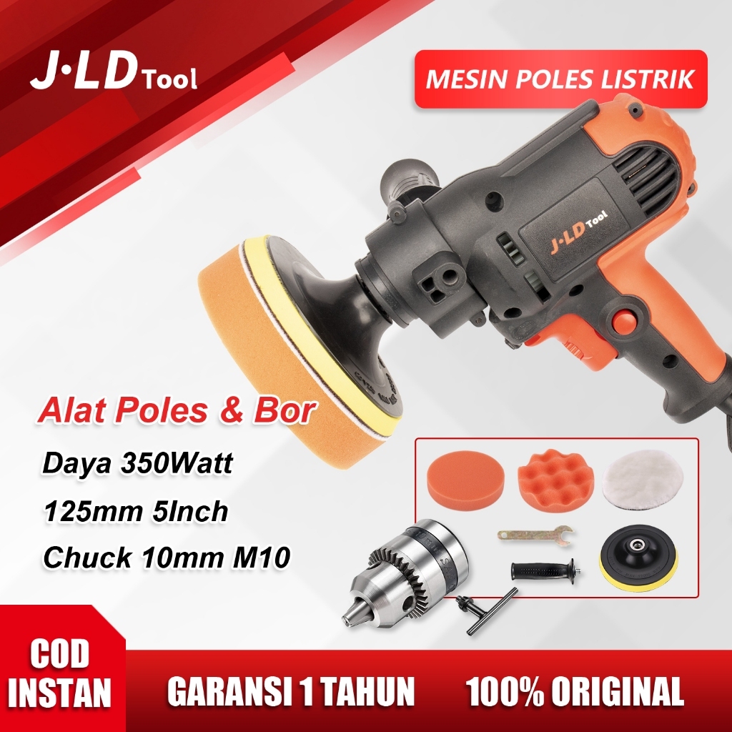 Jual J.LD TOOL Mesin Poles Listrik 5inch 125mm Electrik Polisher J3310 ...