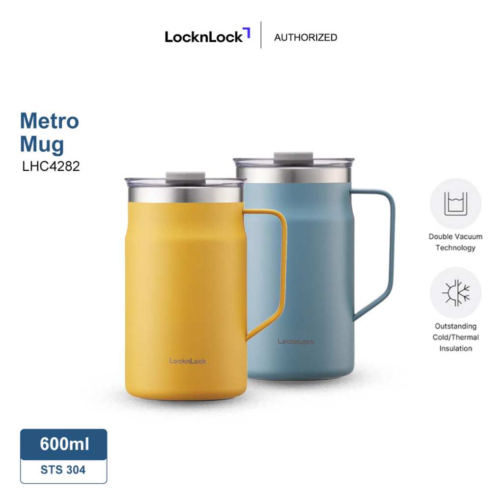 Jual LocknLock Tumbler Metro Mug 600ml LHC4282 / Mug Jeon Jung Kook ...