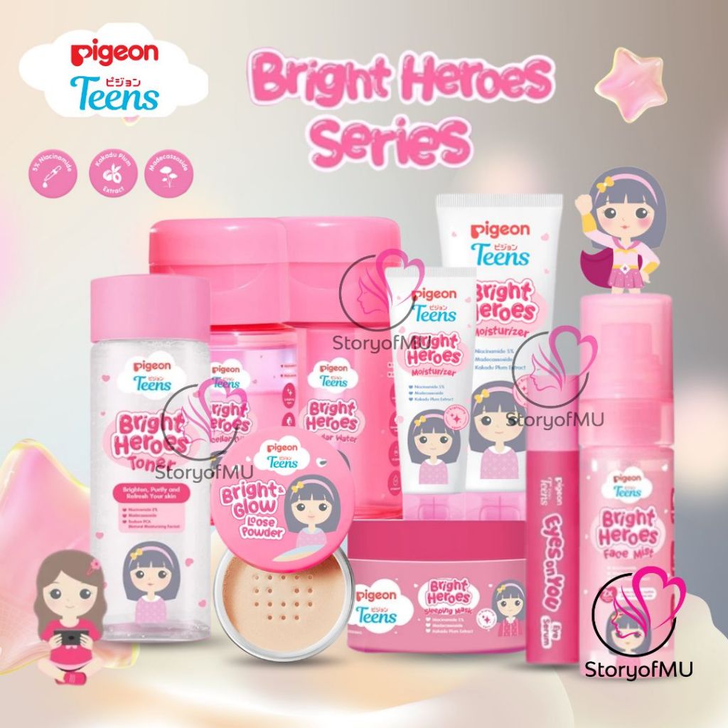 Jual ️ StoryofMU ️ PIGEON TEENS Bright Heroes Micellar Water 100ml ...