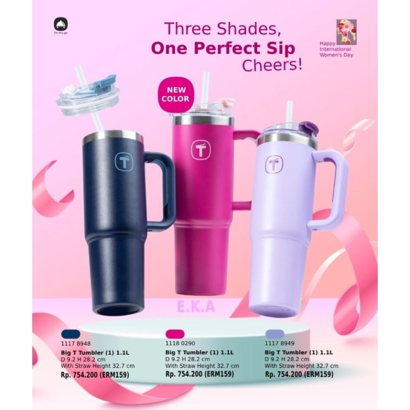 Jual Thermos Big T Tumbler 1,1L ori Tupperware | Shopee Indonesia