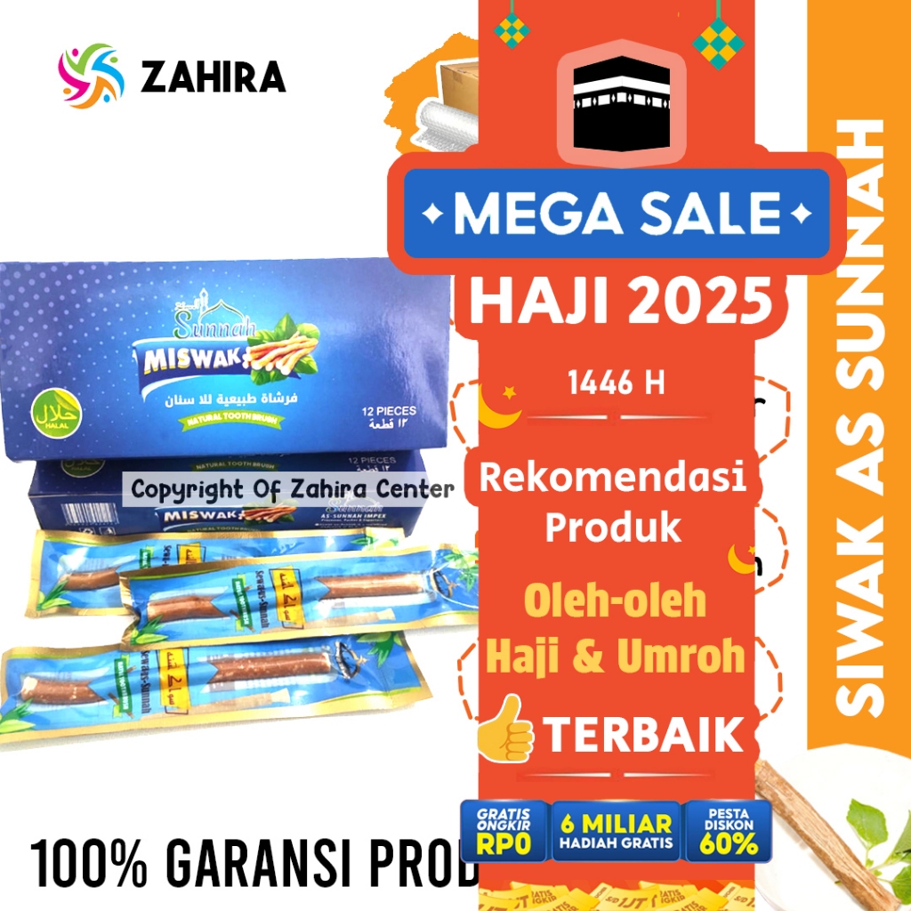 Jual SIWAK AS SUNNAH Basah Halal & Premium Untuk Sikat Gigi Sehat ...