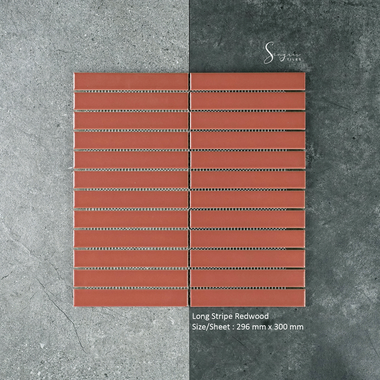 Jual Singres Tiles - Redwood Long Stripe Singres Mosaic Tiles | Shopee ...