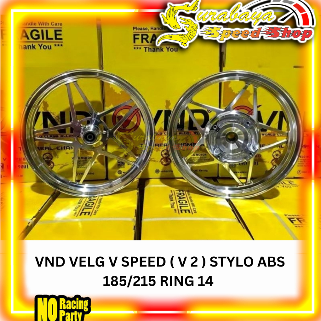 Jual VND Velg Tipe V Speed V2 Gen 2 STYLO160 ABS Ukuran 185/215 Ring 14 Original VND RACING ...