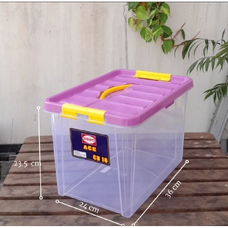 Jual Shinpo Ace Container Box CB 16 SIP132 Kapasitas 16Liter/ Box ...