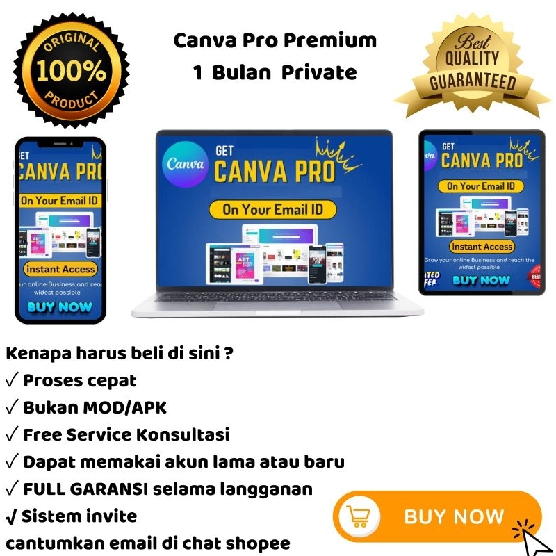 Jual Canva professional 1 Bulan | Shopee Indonesia