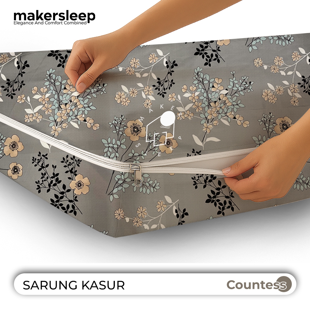 Jual Sarung Kasur Motif / Sprei Resleting Ukuran Kasur No 2 160x200 ...