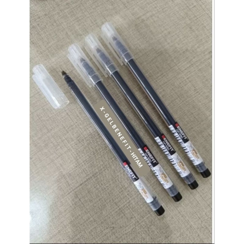 Jual BOLPEN X-GEL BENEFIT GP-330 HITAM 1 PAK ISI 12 PCS | Shopee Indonesia