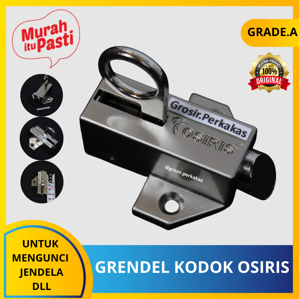 Jual GRENDEL KODOK OSIRIS - tebal - grendel jendela kunci slot - selot ...